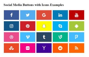 Create Social Media icons using HTML and CSS